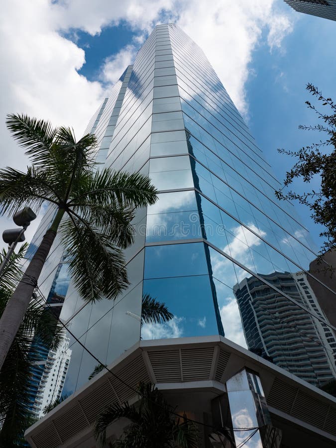 Low Angle of Skyscraper Building Architecture. Skyscraper Building of Glass Stock Photo - Image ...