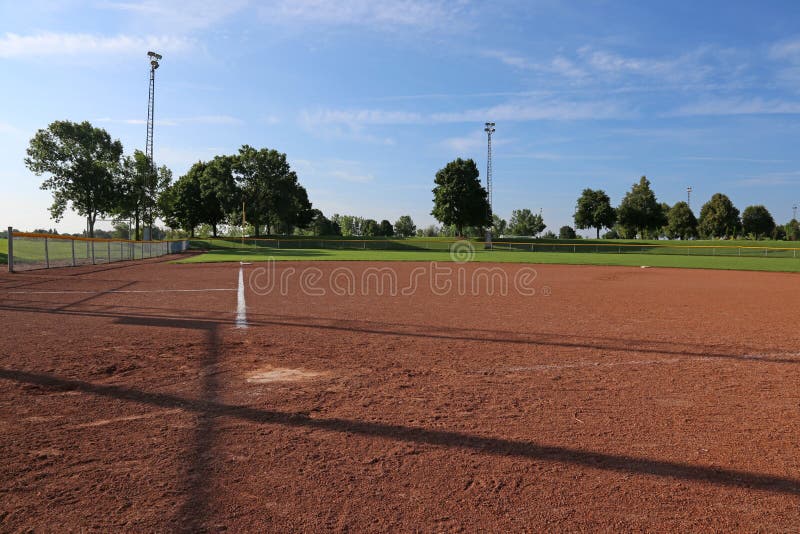Softball fields stock photo. Image of city, texas, building - 1361348