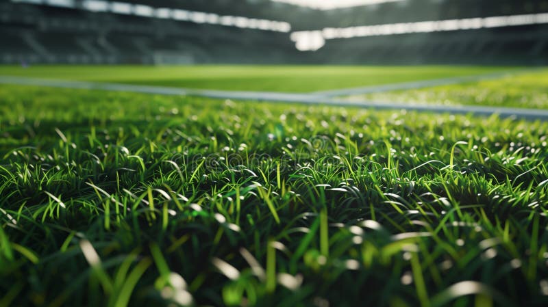 Low angle stadium grass stock illustration. Illustration of audience ...