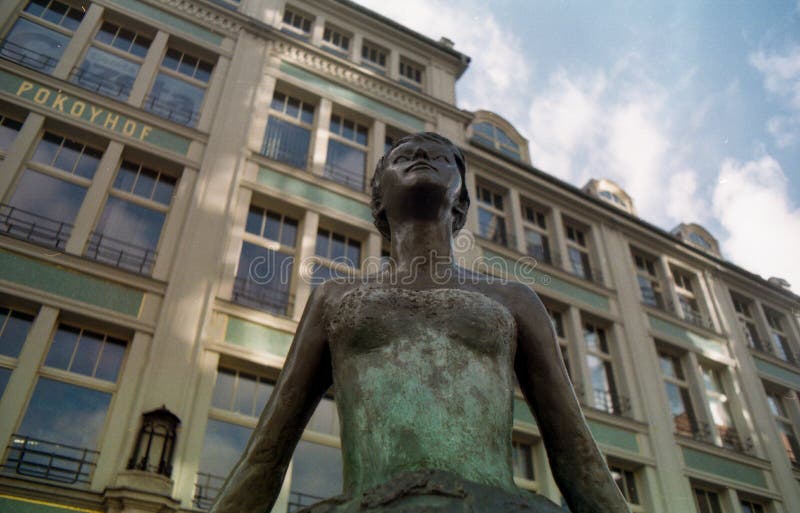 Low angle on the statue editorial photography. Image of architecture ...