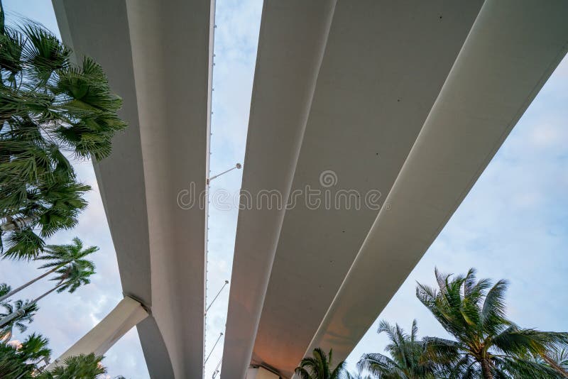 Low Angle Under View of a Bridge Stock Photo - Image of concrete ...