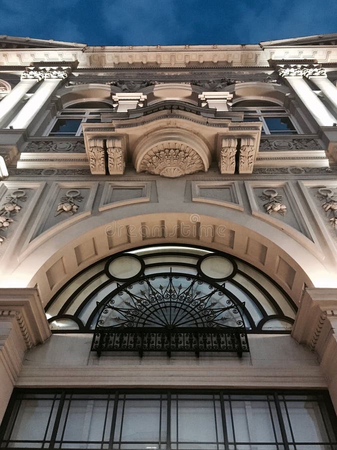 Low-angle Vertical Shot of the Ancient White Building Editorial ...