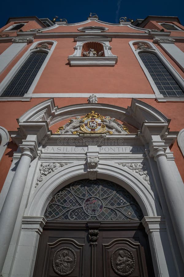 Low-angle Vertical Shot of the Facade of an Old Gothic Building during ...