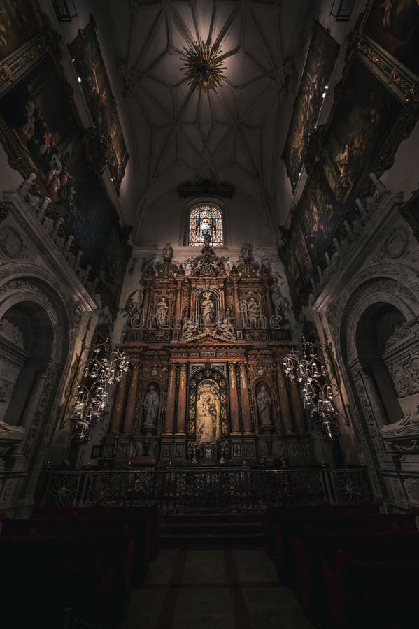 Low-angle Vertical Shot of the Inside of the Catedral De Sevilla in ...