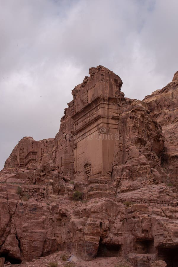 Low-angle View of Ancient Buildings in Jordan, Petra Stock Image ...