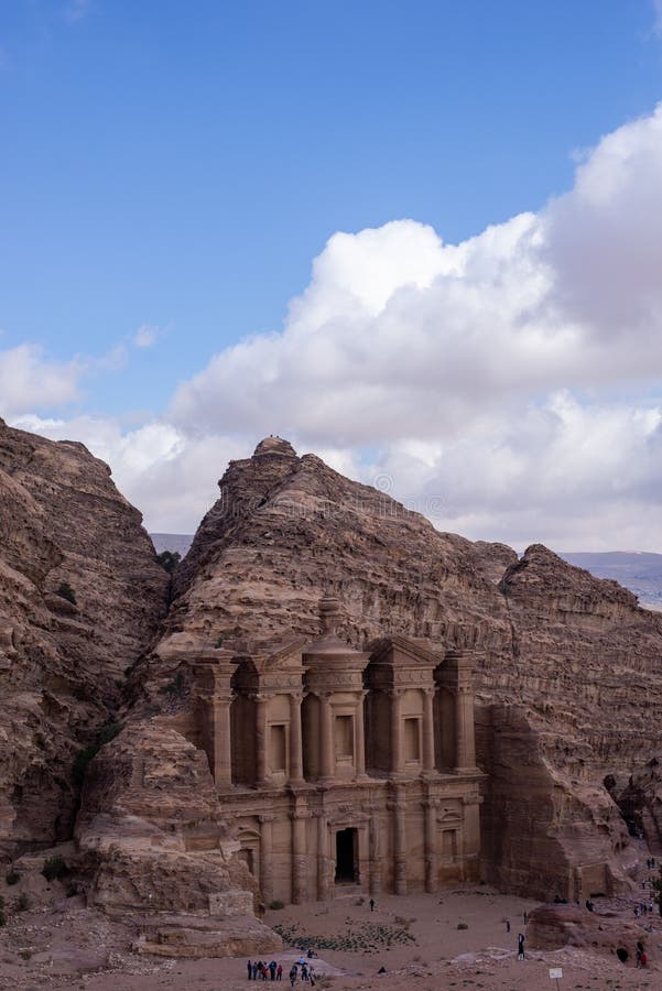 Low-angle View of Ancient Buildings in Jordan, Petra Stock Image ...