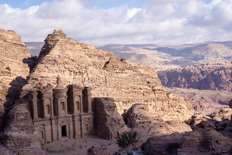 Low-angle View of Ancient Buildings in Jordan, Petra Stock Image ...