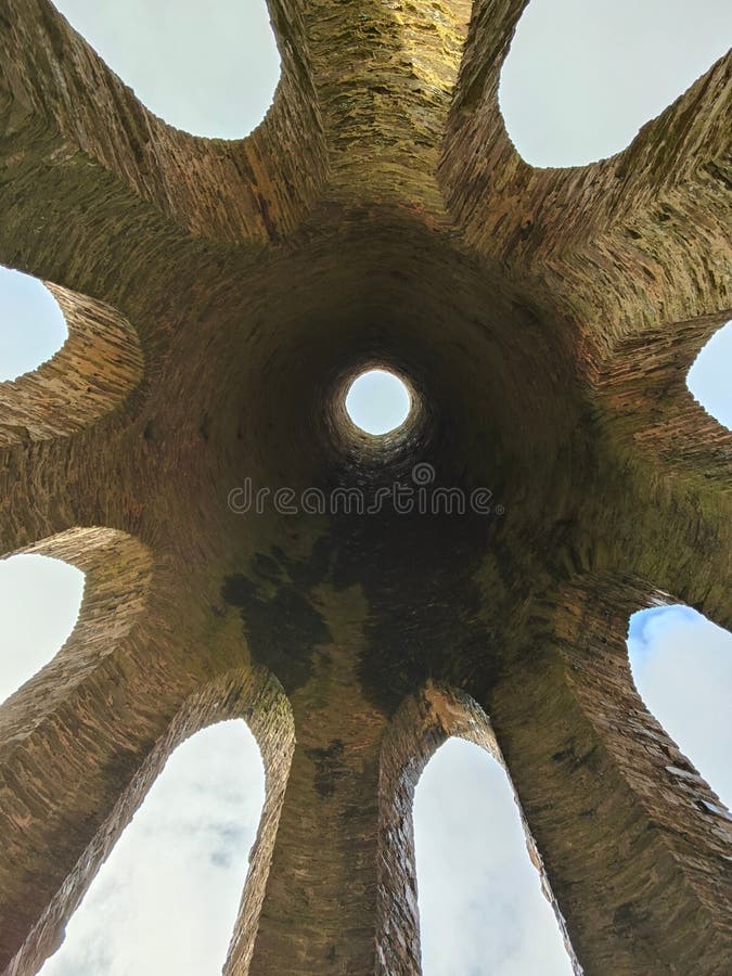 Low Angle View of an Ancient Structure with Sunlight Coming through a ...