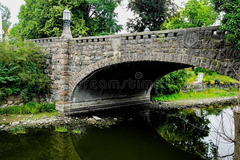 Low Angle View of Arch Bridge Over River Stock Image - Image of ...