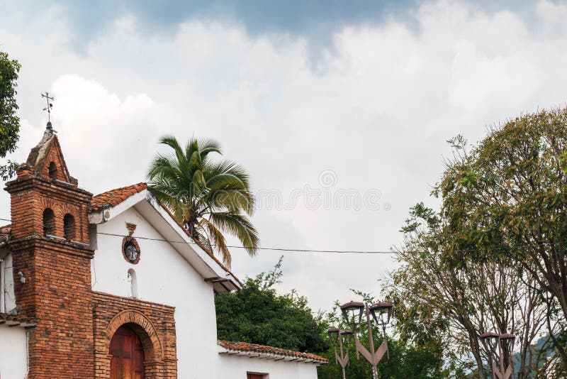 Low-angle View of a Beautiful Church in Colombia Stock Image - Image of ...