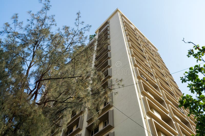 Low Angle View of a Beautiful Skyscraper Stock Photo - Image of tall ...