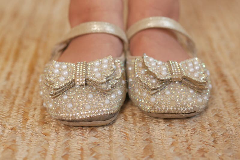 Low Angle View of Child Feet Wearing Sandal Stock Image - Image of pair ...