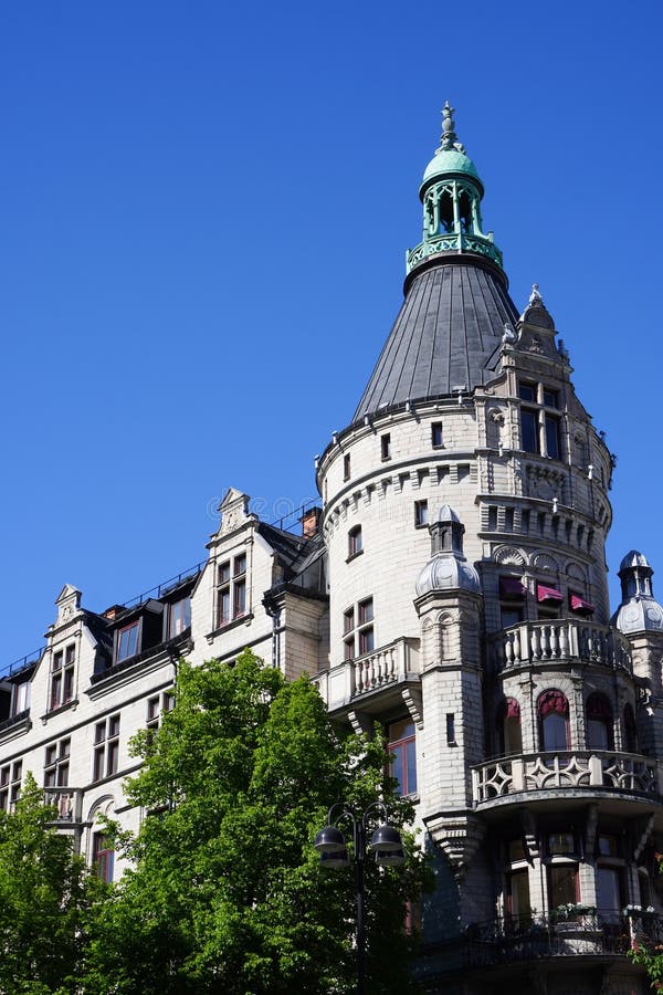 Low Angle View of of a Classic Building Stock Image - Image of ...