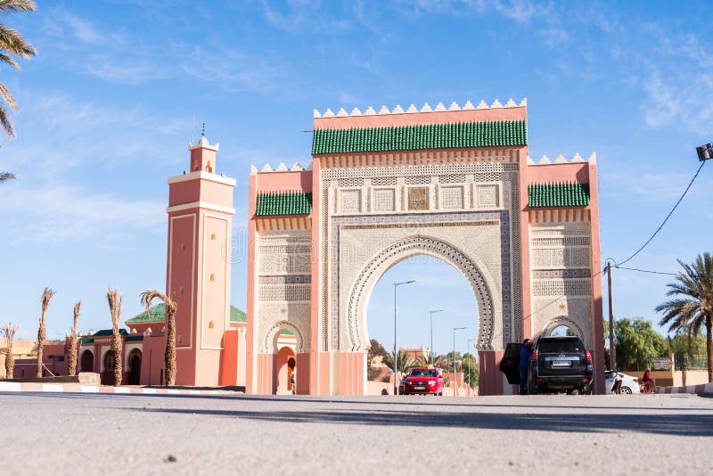 Low Angle View of Classical Morocco Arch Architecture Editorial Stock ...