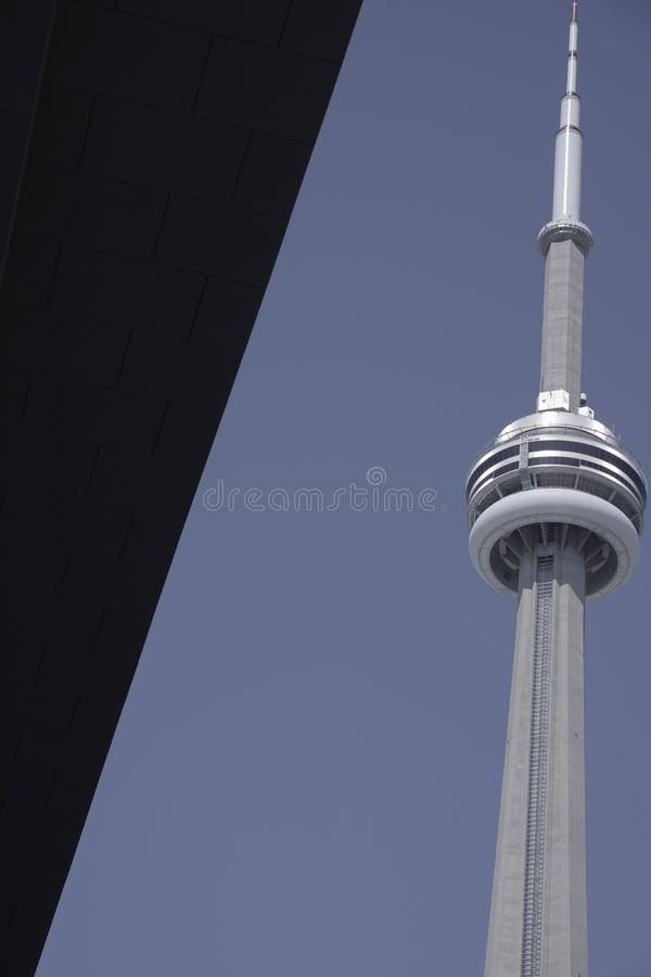 Low Angle View of CN Tower in Toronto Editorial Image - Image of ...