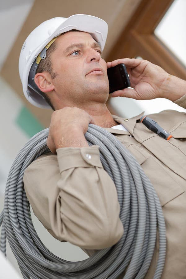 Construction Telephone Poles Stock Photo - Image of petroleum, danger ...