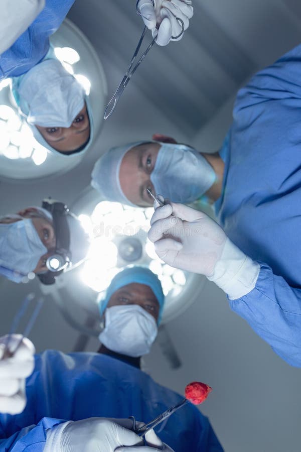 Surgeons Performing Surgery in Operation Theater at Hospital Stock ...