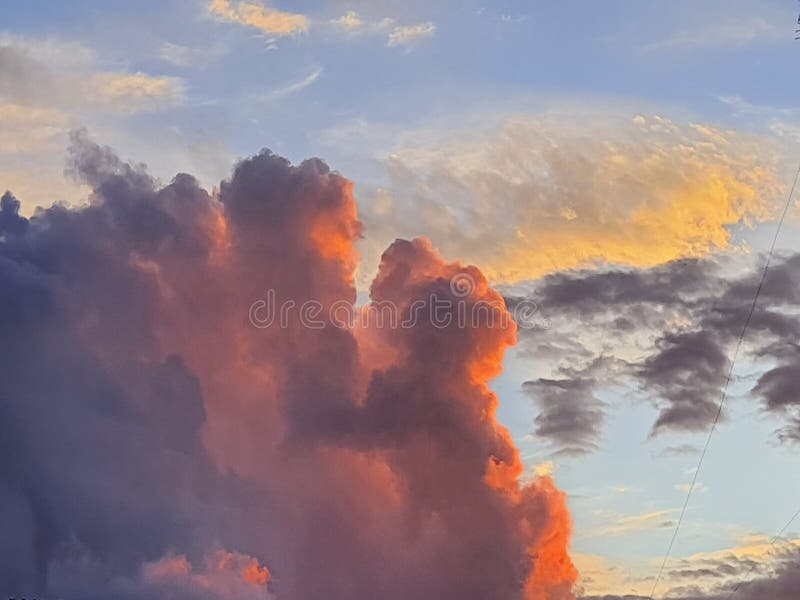 Low Angle View of Dramatic Sky during Sunset, Stock Image - Image of ...