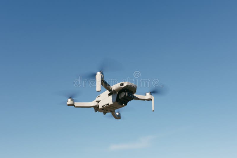 Low Angle View of a Drone Taking Off High Quality Photo Stock Photo ...