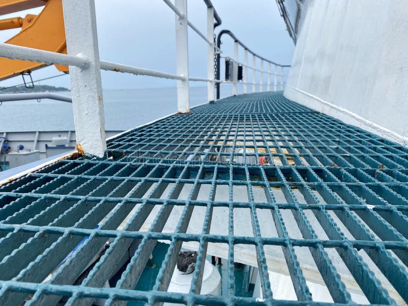 Low Angle View of a Ferry Boat Deck Stock Image - Image of vehicle, floor: 386836213