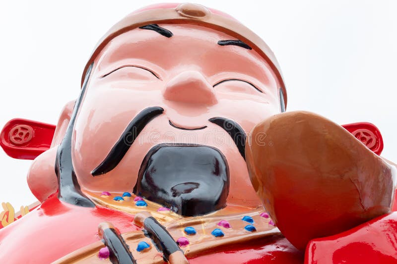 Low Angle View of the God of Prosperity Statue Stock Image - Image of ...