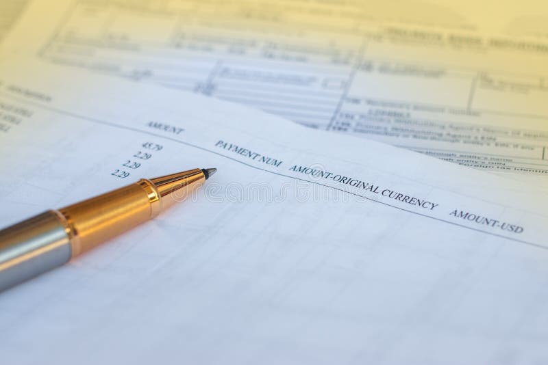 Writing Various Contracts, Document Signing. Stock Photo - Image of ...