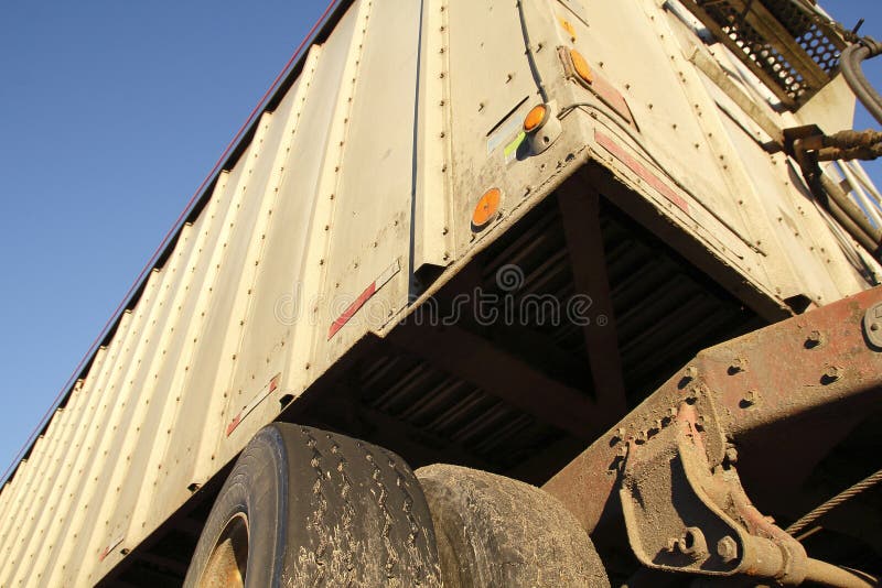 Low Angle View of Industrial Trailer Stock Photo - Image of cargo ...