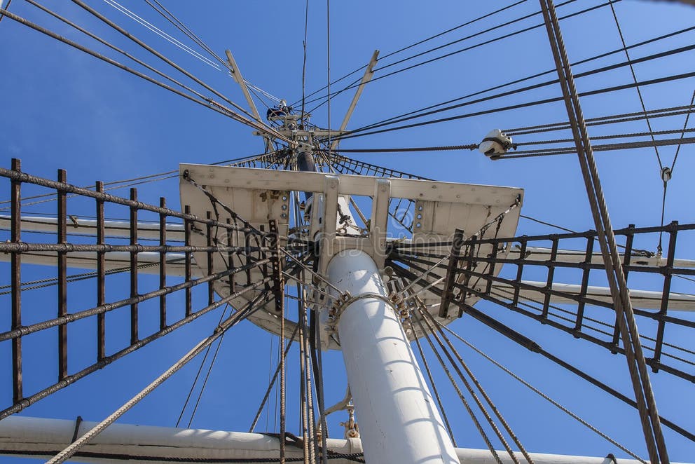 Low angle view on mast stock photo. Image of angle, masts - 38192354
