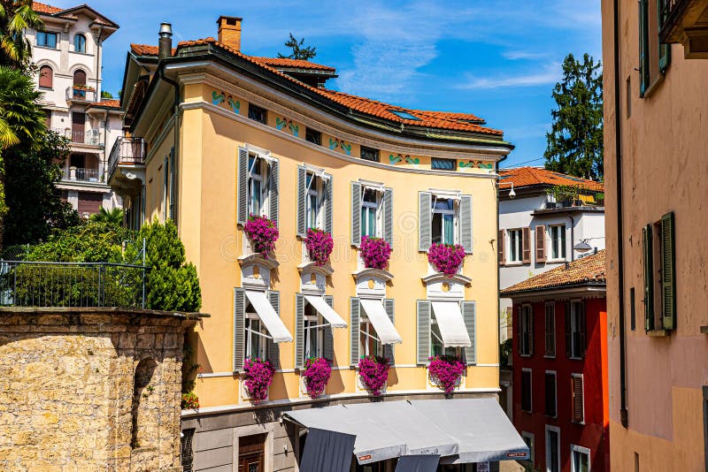 Low-angle View of a Modern Building in Como, Italy Stock Photo - Image ...