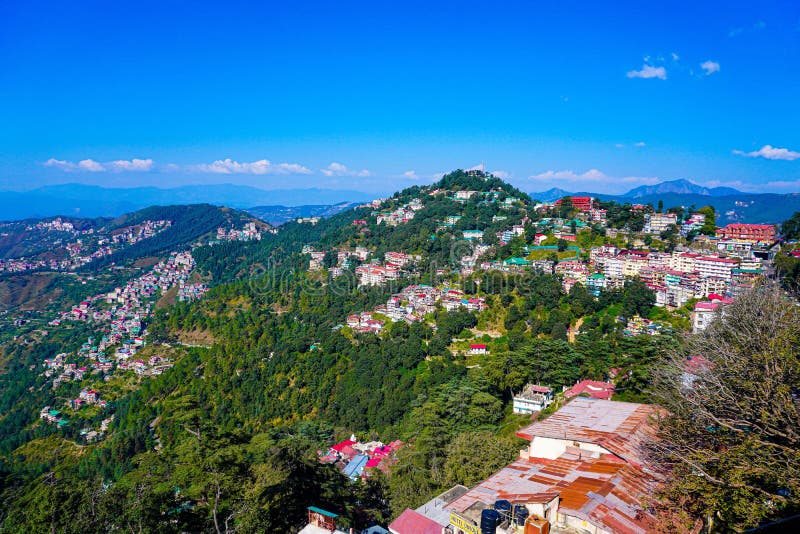 Low-angle View of Modern Buildings in Shimla, India Stock Image - Image ...