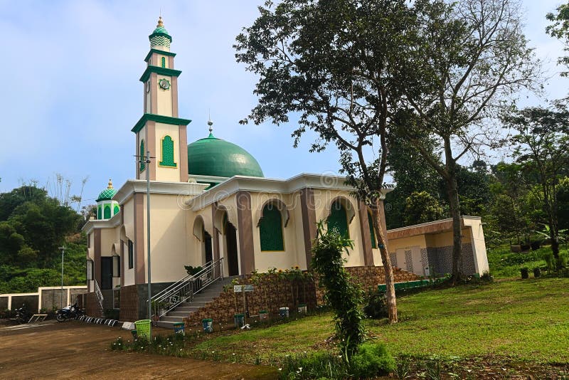 Low Angle View of Mosque at Countryside in Java Editorial Stock Photo ...
