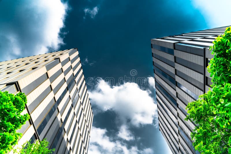 Low Angle View of Sky before Rain, with Dark Filter Stock Photo - Image ...