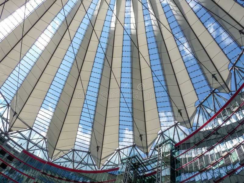 Low Angle View of the Sony Center Ceiling Editorial Photo - Image of ...