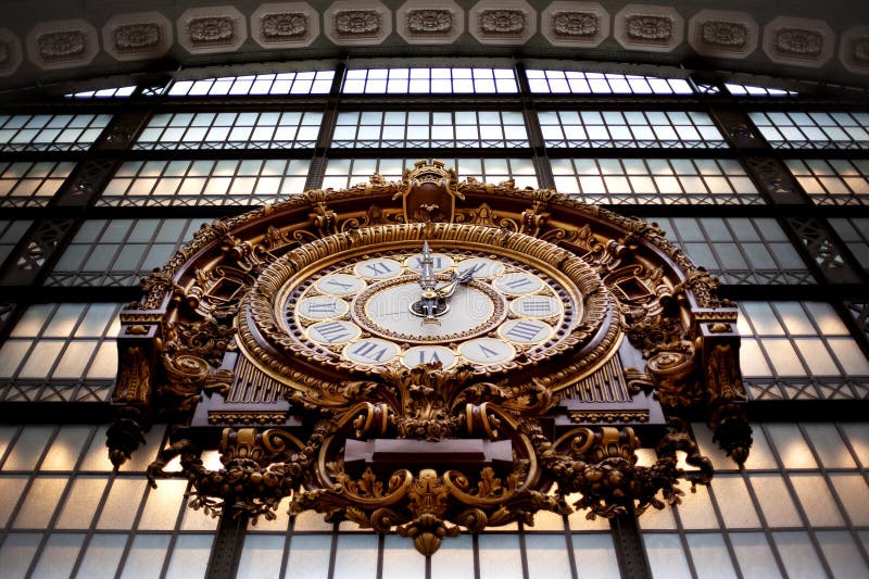 Low Angle View of a Stylish Clock Stock Photo - Image of cultural ...