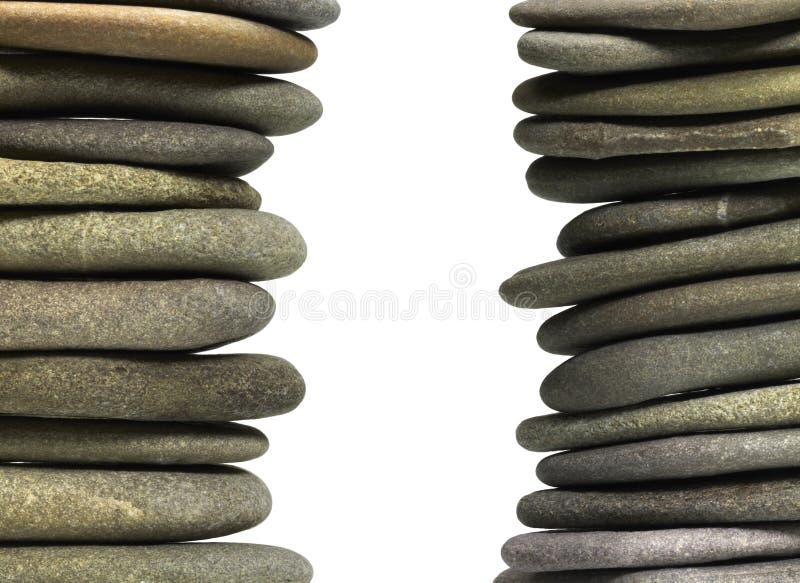 Stacked flat pebbles stock photo. Image of pile, mineral - 34684656