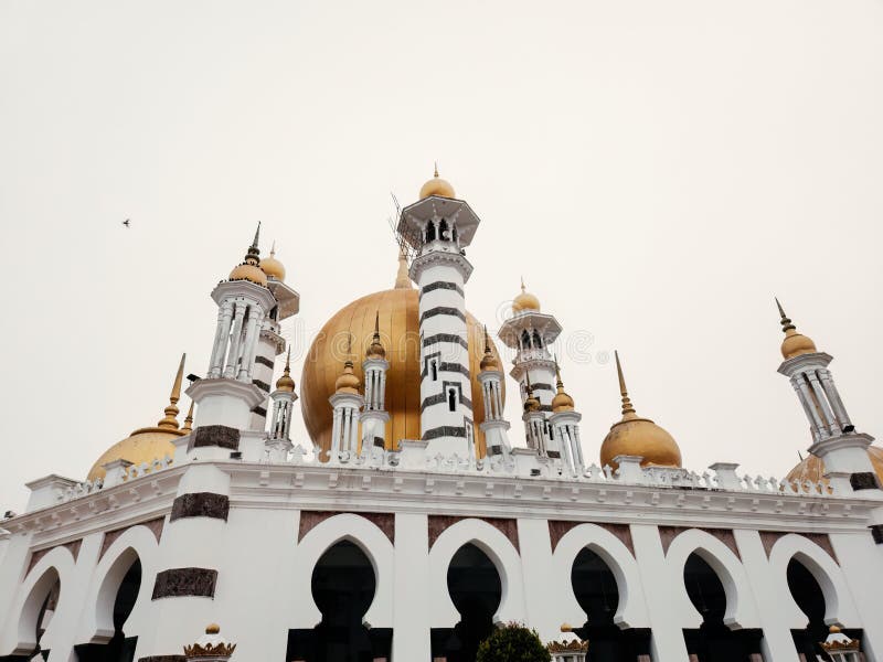 Low Angle View of the Ubudiah Mosque at Kuala Kangsar, Perak, Malaysia ...