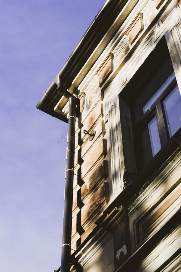 Low Angle of the Window of the Old Elegant Building with Unusual ...