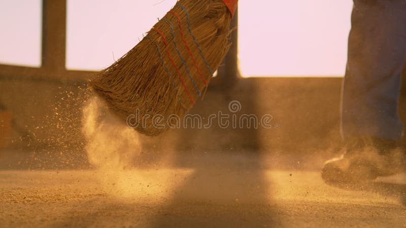 208 Construction Worker Sweeping Broom Floor Stock Photos - Free ...