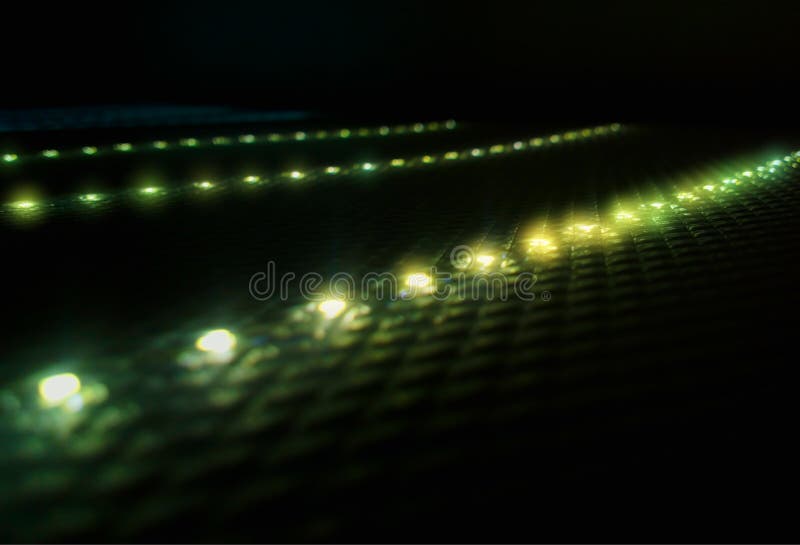 Low Angled Diagonal Led Lamps on Texture Surface Stock Photo - Image of ...