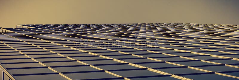 Low Angled Side View of Modern Office Buildings Stock Photo - Image of ...