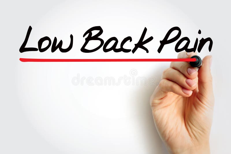Low Back Pain - Acute, or Short-term Back Pain Lasts a Few Days To a ...