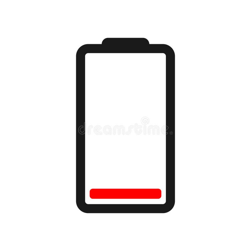 Low Battery Icon Vector Stock Illustrations – 16,159 Low Battery Icon ...