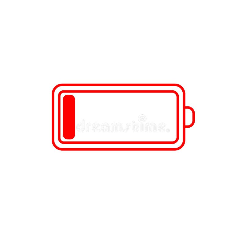 Low Battery Icon Vector Illustration Stock Illustration - Illustration ... Low Battery Icon Vector Illustration Stock Illustration - Illustration ...