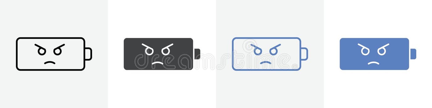Low Battery Icon Vector Stock Illustrations – 17,052 Low Battery Icon ...