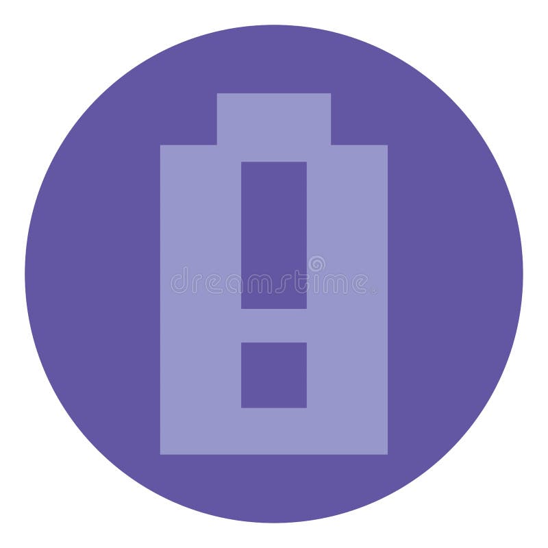 Low battery, icon stock vector. Illustration of phone - 260377347