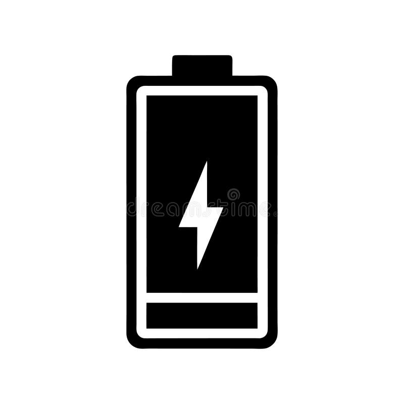 Low Battery Warning Icon Vector Stock Vector - Illustration of charge ...