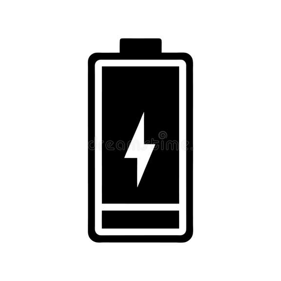 Low Battery Warning Icon Vector Stock Vector - Illustration of charge ...