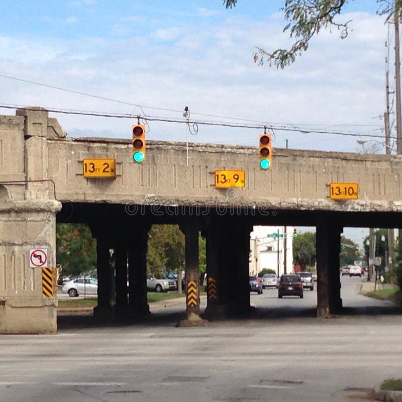 Low bridge stock image. Image of truck, infrastructure - 60245551
