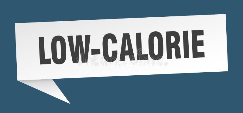 Low-calorie Banner. Low-calorie Speech Bubble Stock Vector ...