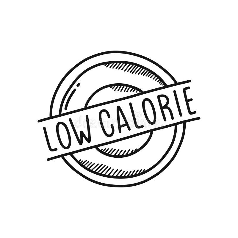 Low Calorie Doodle Icon, Vector Line Illustration Stock Vector ...